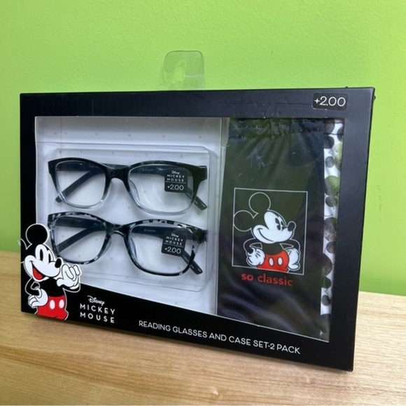 Disney | Accessories | Disney Mickey Mouse Reading Glasses 2 Pair Nwt ...